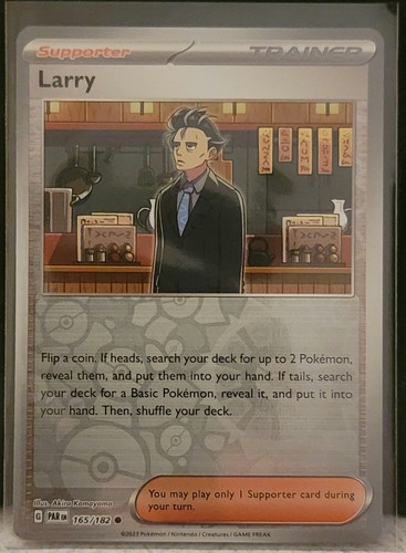Pokemon TCG Card Larry 165/182 S&V Paradox Rift Reverse Holo NM | eBay