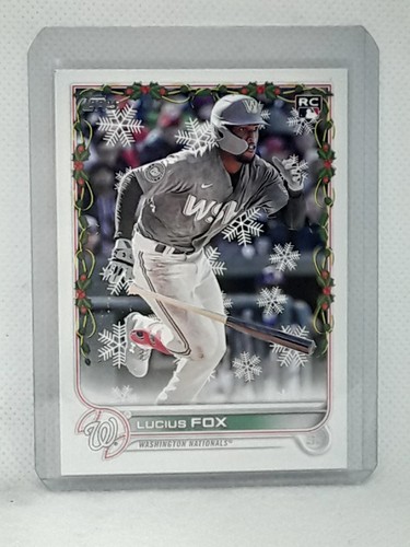 Lucius Fox 2022 Topps Holiday Baseball - #HW158 RC - Washington ...