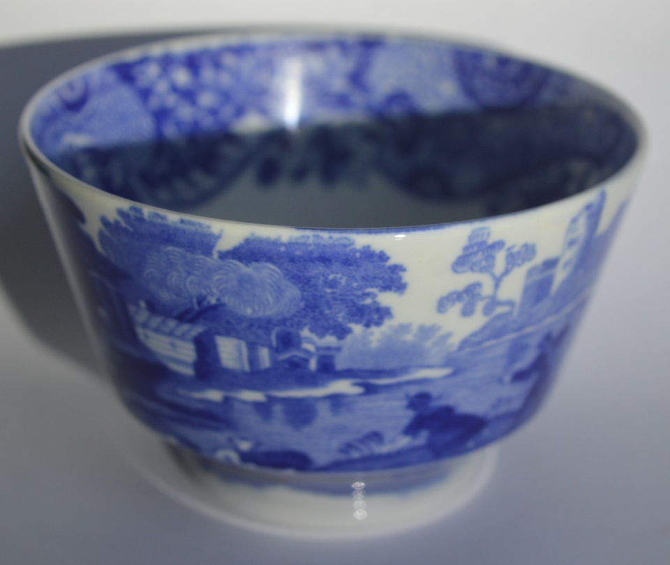 Copeland Spode Blue Italian Sugar Bowl old backstamp good condition ...
