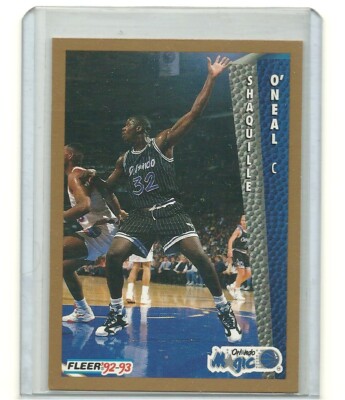 1992-1993 Fleer Drake's Card #37 Shaquille O'Neal Shaq '92-'93 NBA ...
