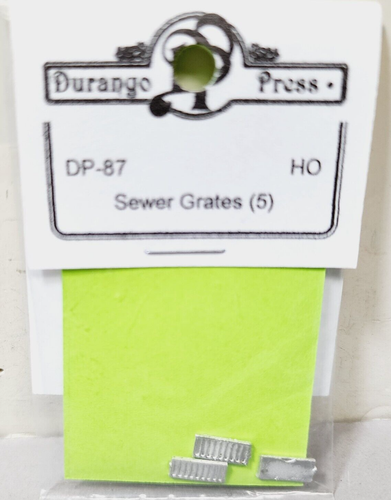 Durango Press DP-87 HO Scale - SEWER GRATES (5) Model Railroad Scenery ...