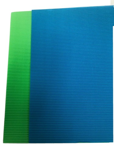 Corrugated Paper 2 sheets Fluro green Blue self adhesive A4 peel ...