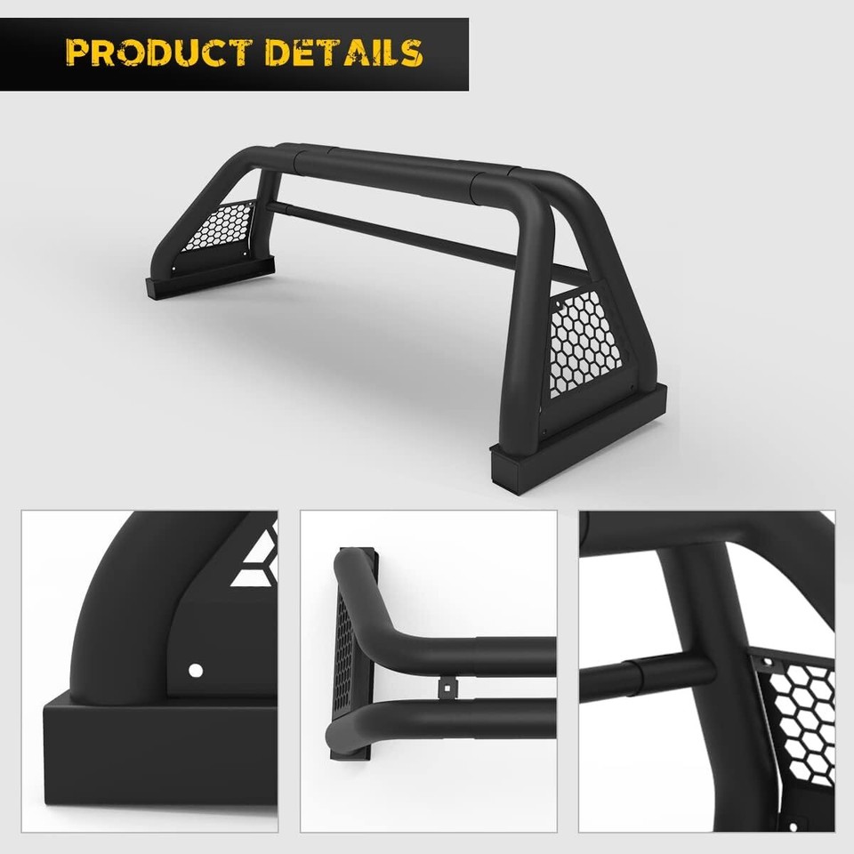 Adjustable Truck Roll Sport Bar Chase Rack Bed Bar For 2001-2026 Nissan ...