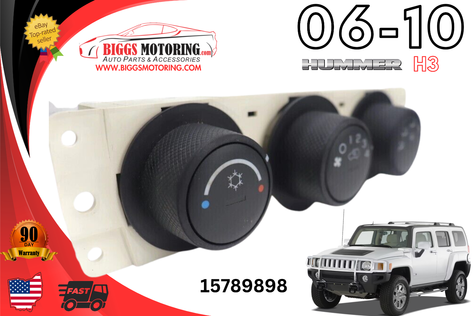 2006-2010 Hummer H3 Ac Heater Climate Control Unit 15789898 | eBay