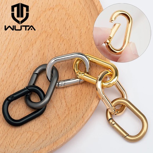 WUTA Metal Oval Ring Spring Clasps Hook Buckles Openable Carabiner ...