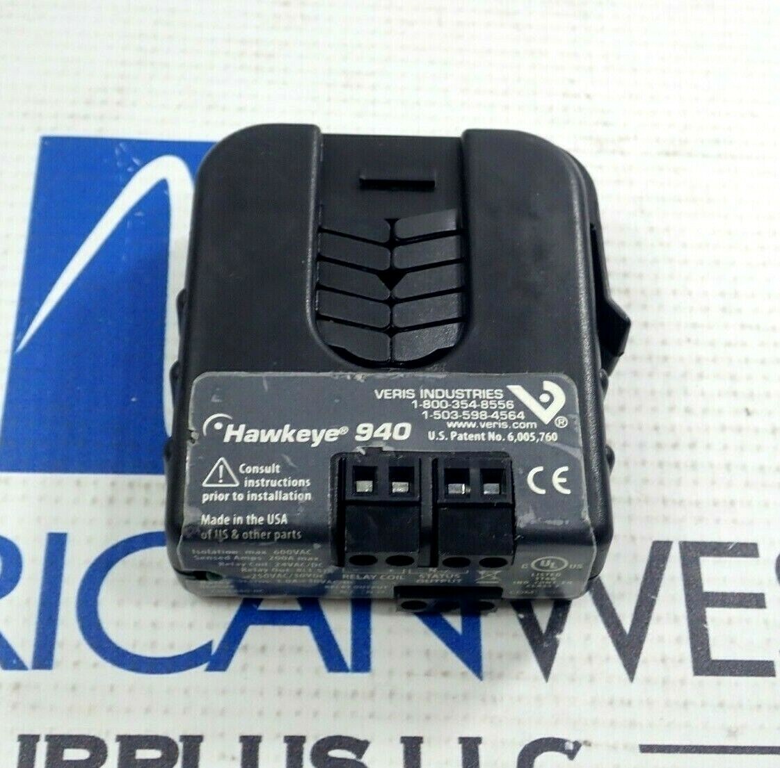 VERIS INDUSTRIES HAWKEYE 940 Z201440-0C ADJUSTABLE CURRENT SENSOR | eBay