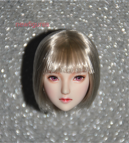 1:6 Short Hair Girl Obitsu Head Sculpt Model Fit 12" Female PH TBL ...