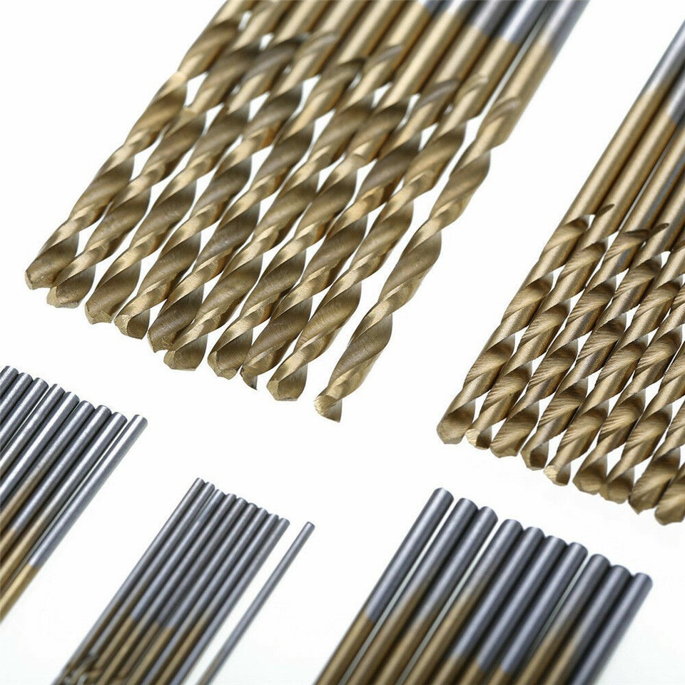 50PCS Micro Round Shank Drill Bits Set Small Precision HSS Twist Drill ...