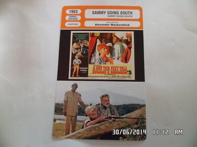 CARTE FICHE CINEMA 1963 SAMMY GOING SOUTH Edward G. Robinson Fergus ...