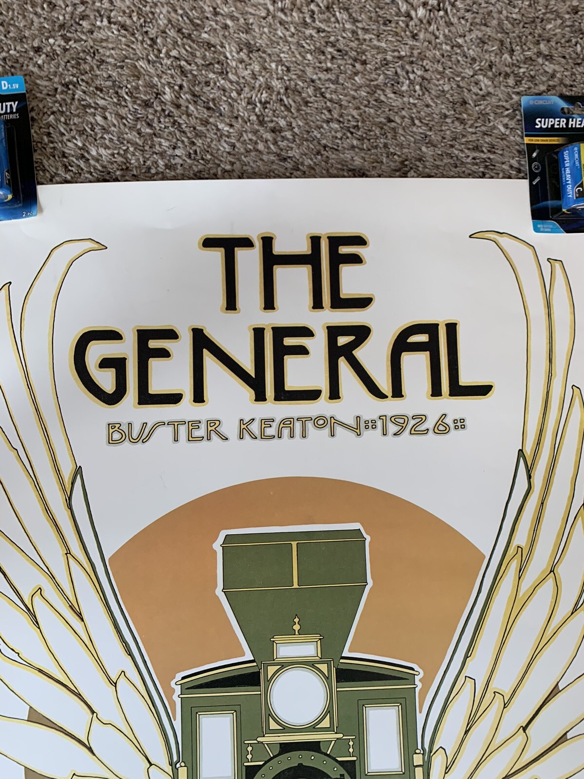 VINTAGE POSTER "The General" Buster Keaton 1926 David Lance Goines 1977 ...