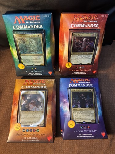 MTG Commander 2017 (Set of FOUR Decks), Magic the Gathering, 4 EDH ...