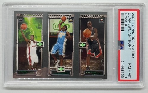 2003-04 Topps Rookie Matrix LeBron James Carmelo Anthony Dwyane Wade RC ...
