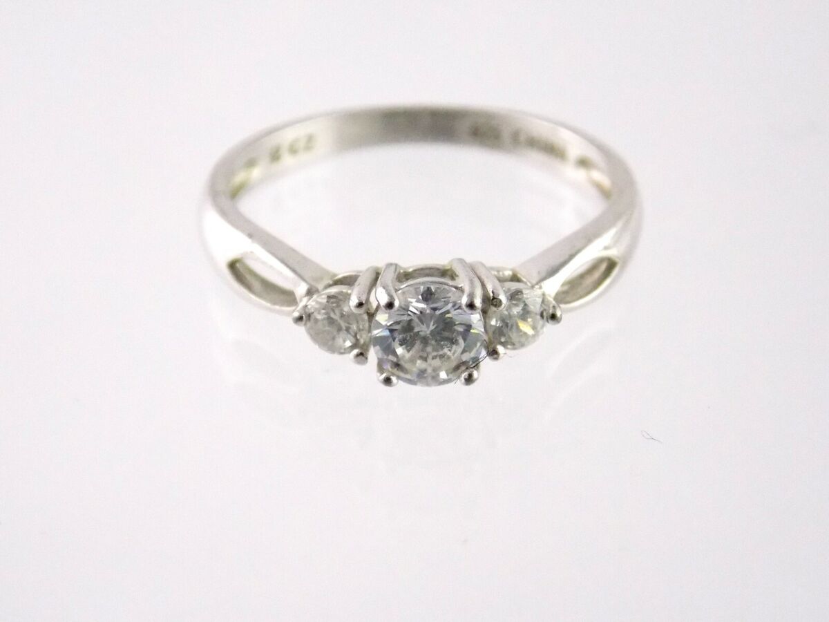 Ross Simons Sterling Silver Three Stone Round Cubic Zirconia Ross Simons Sterling Silver Three Stone Round Cubic Zirconia