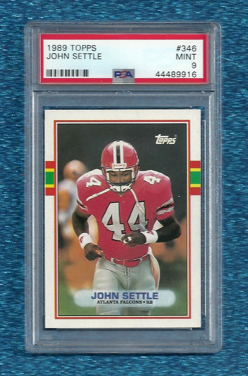 1989 TOPPS #346 JOHN SETTLE PSA 9 MINT ROOKIE RC POP 3 ONLY 1 HIGHER ...