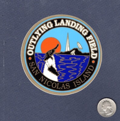 Autocollant Nolf Outlying Atterrissage Field San Nicolas Île Navy ...