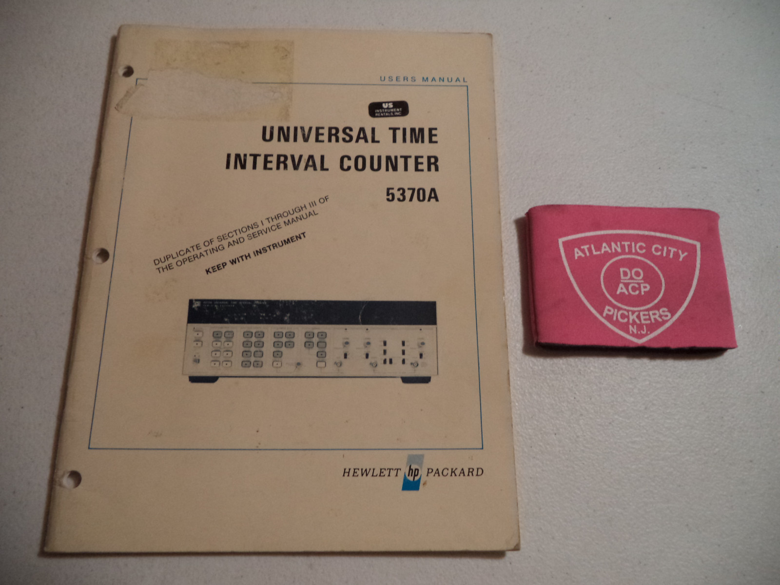 HEWLETT PACKARD UNIVERSAL TIME INTERVAL COUNTER 5370A USERS MANUAL | eBay