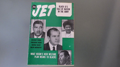 Vtg 1969 JET Magazine Black History Civil Rights Nixon Cover * Black GI ...