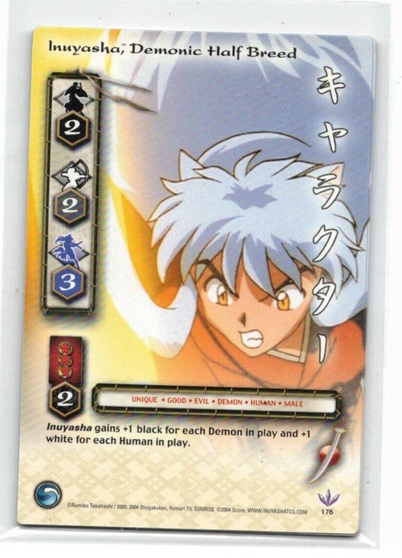InuYasha TCG Card Game Character Inuyasha Demonic Half Breed-W/TOP ...