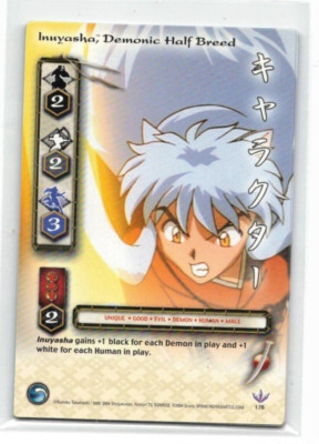 InuYasha TCG Card Game Character Inuyasha Demonic Half Breed-W/TOP ...