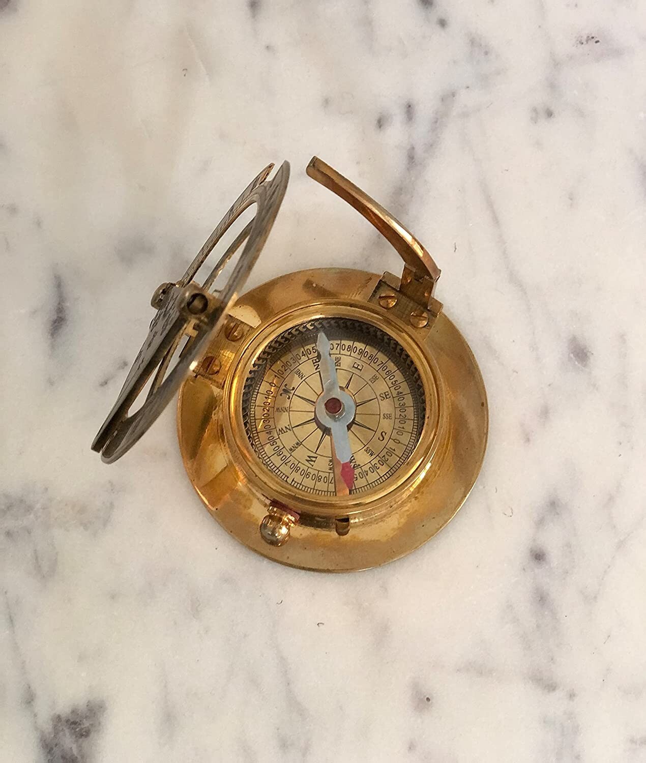 Sundial Compass 3" Brass Nautical Marine Pocket Sun Dial Pirate Ship ...