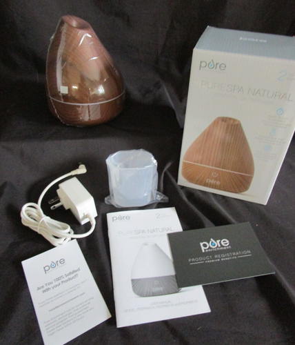PURESPA Natural Essential Oil Diffuser New In Box Unused Wood Look ...