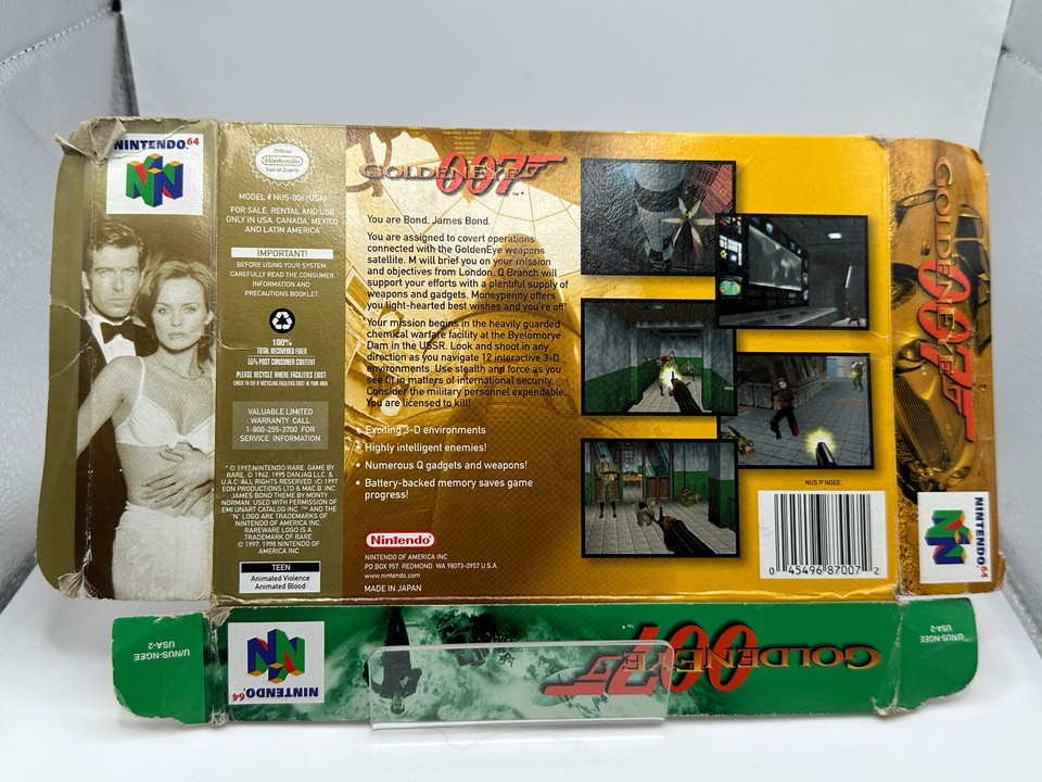 Goldeneye 007-Nintendo 64 Players Choice Million Seller- BOX ONLY ...