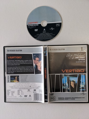 Vertigo Restored Version | Alfred Hitchcock | James Stewart (DVD 1958 ...