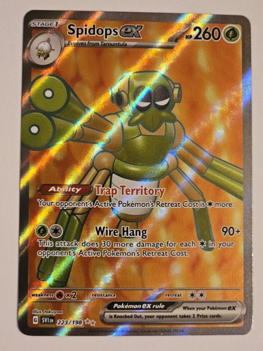 Spidops ex - 223/198 Scarlet & Violet FULL ART Pokemon - NM/MINT | eBay