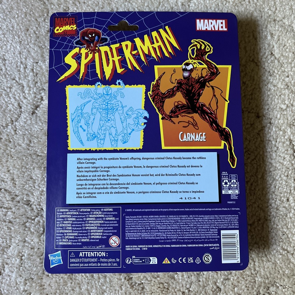 Marvel Legends Spider-Man Retro Carnage Action Figure Target Exclusive ...