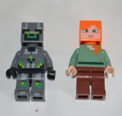 LEGO Minecraft Minifigure Lot Alex Brown Legs 21128 Skull Arena Player ...