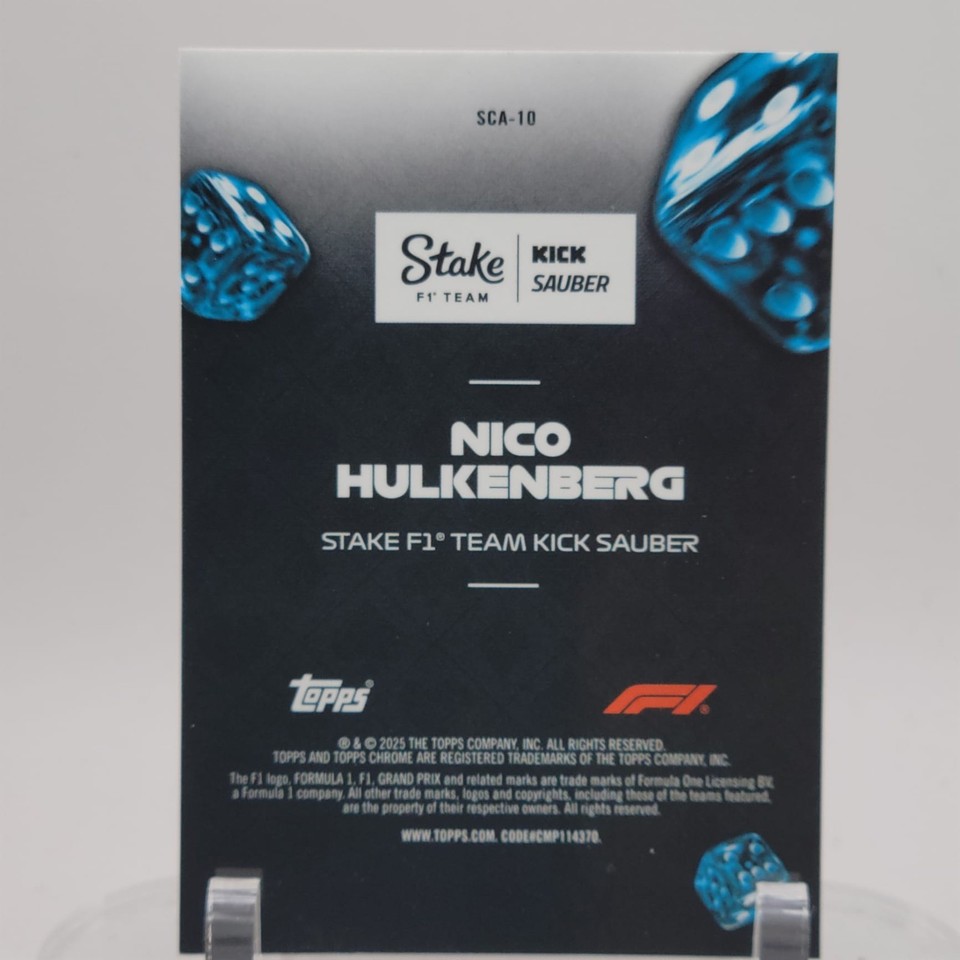 2025 Topps Chrome Formula 1 Ace Of Trades Nico Hulkenberg Stake F1 Team ...