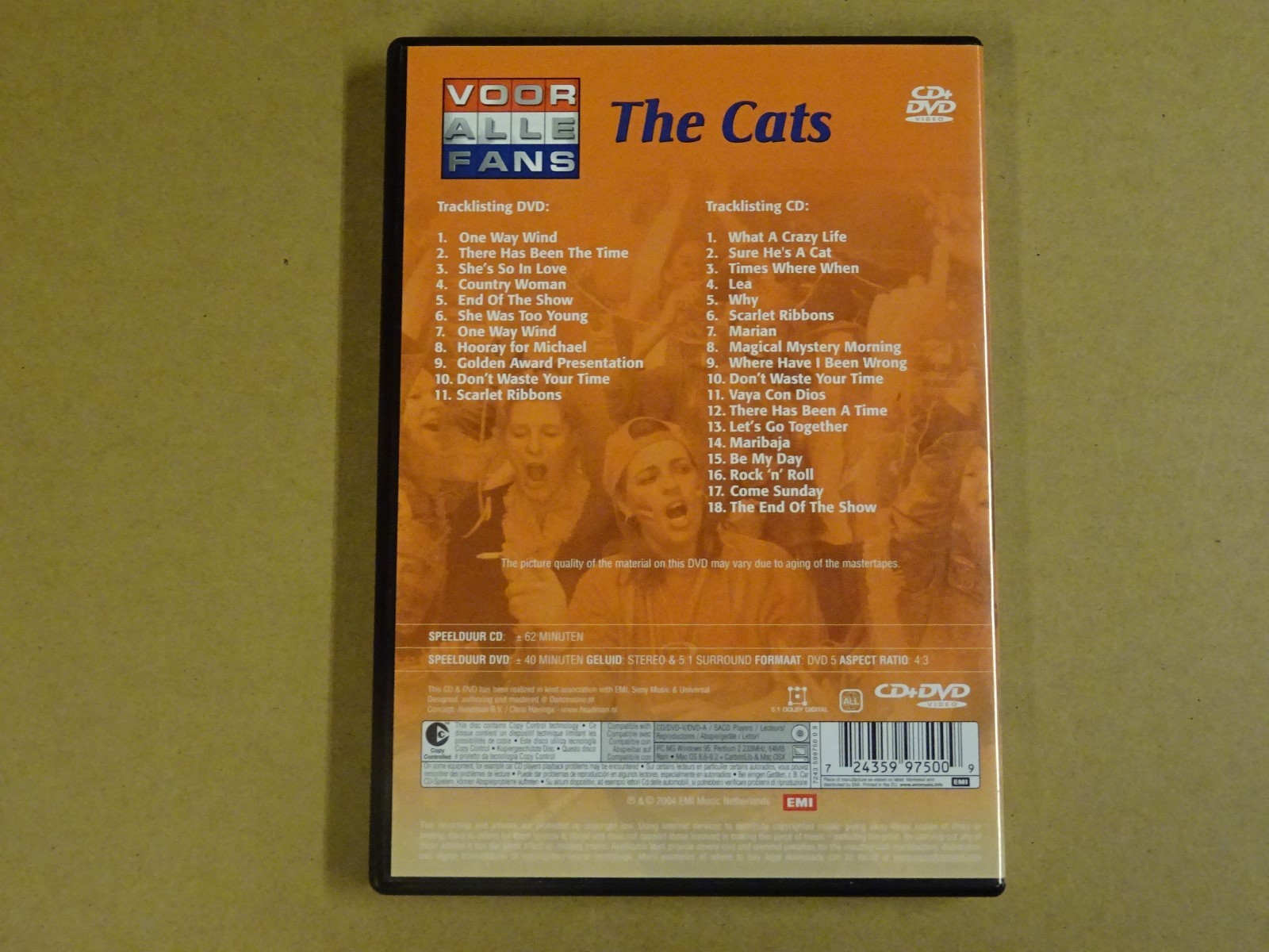 MUSIC DVD + CD / THE CATS - VOOR ALLE FANS - AL HUN SUCCESSEN | eBay