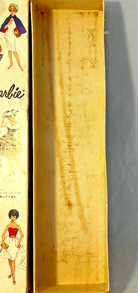 Vintage Bubble Cut Barbie Doll Platinum Blonde in Red SS With Box Stand ...