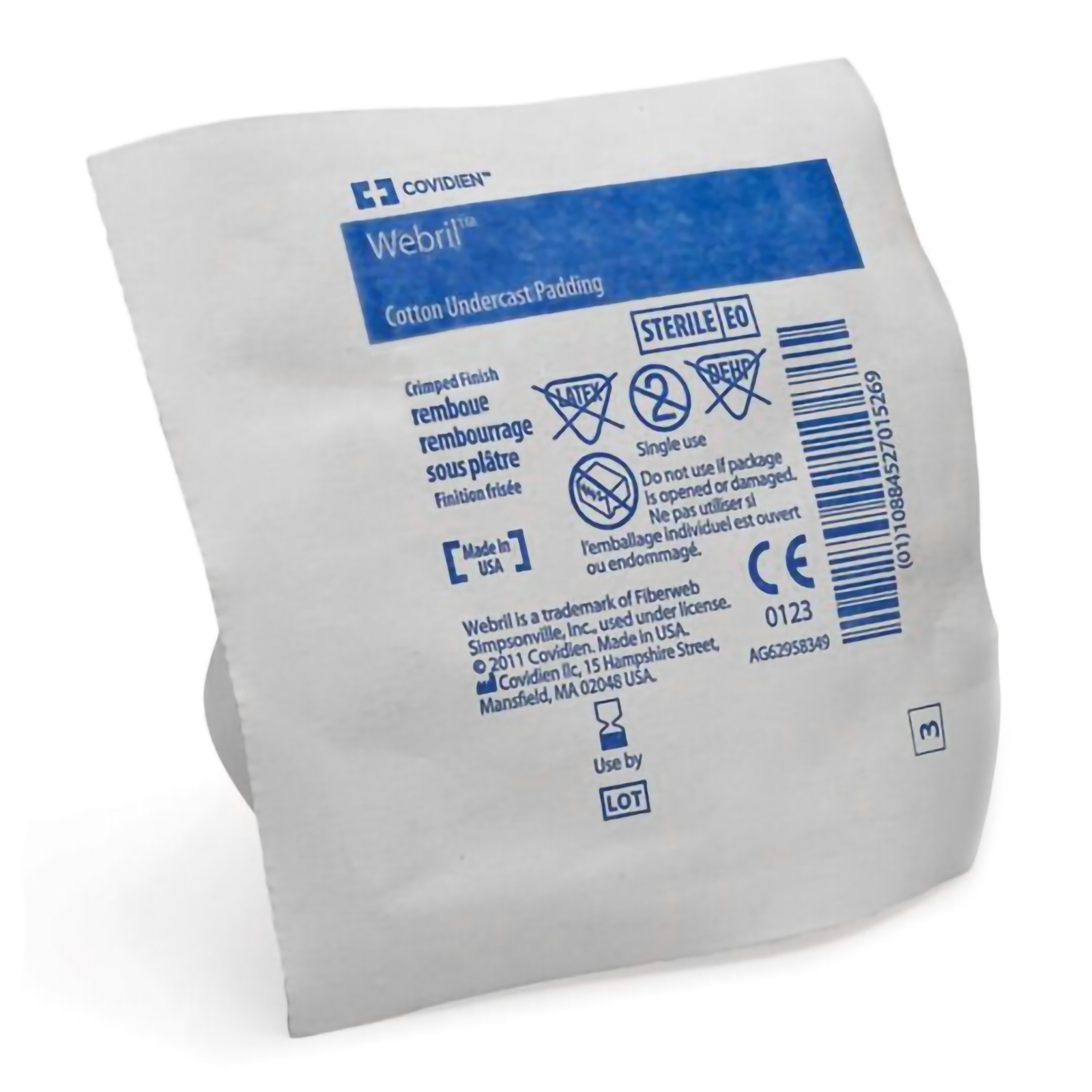 Webril Cast Padding 3" x 4 Yd Sterile Cotton White 2394- 1 Ct | eBay
