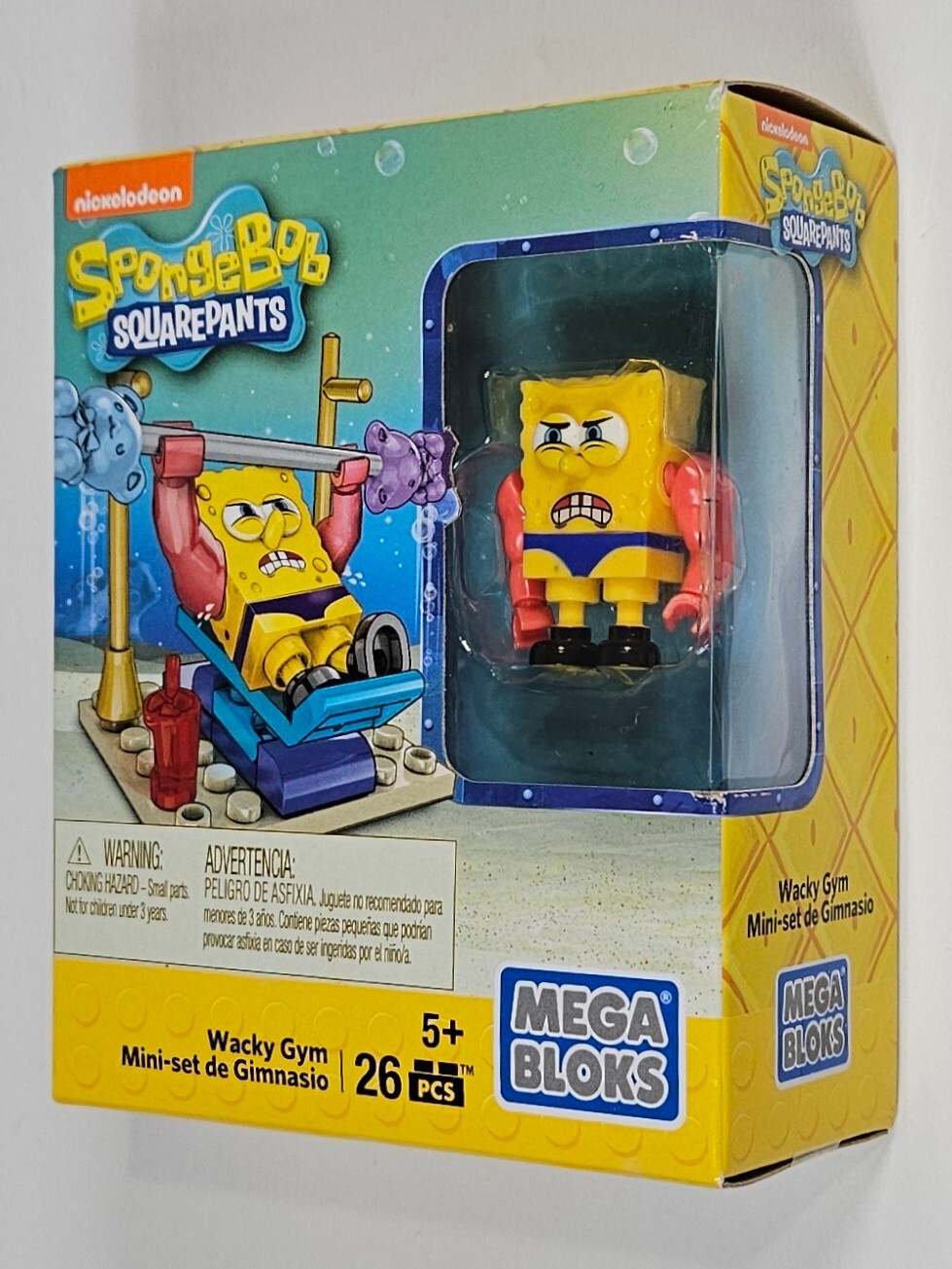 SPONGEBOB SQUAREPANTS WACKY GYM FIGURE SET MEGA BLOKS 26pc MISB 2015 ...