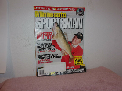 MINNESOTA SPORTSMAN MAGAZINE." LAST CHANCE WALLEYES " FEBRUARY, 2008 | eBay