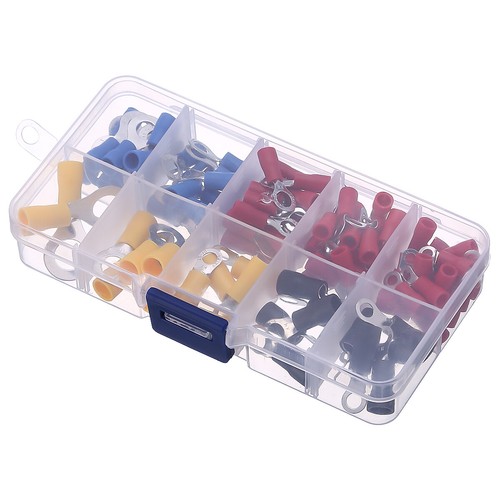 102 Insulated Electrical Wire Splice Terminal Kit Spade/Ring Crimp ...