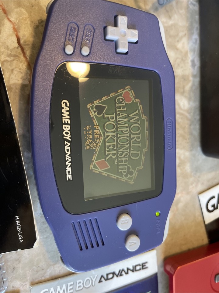 Rare Clean Nintendo Gameboy Advance & SP W/ Games Lot Bundle Books ...