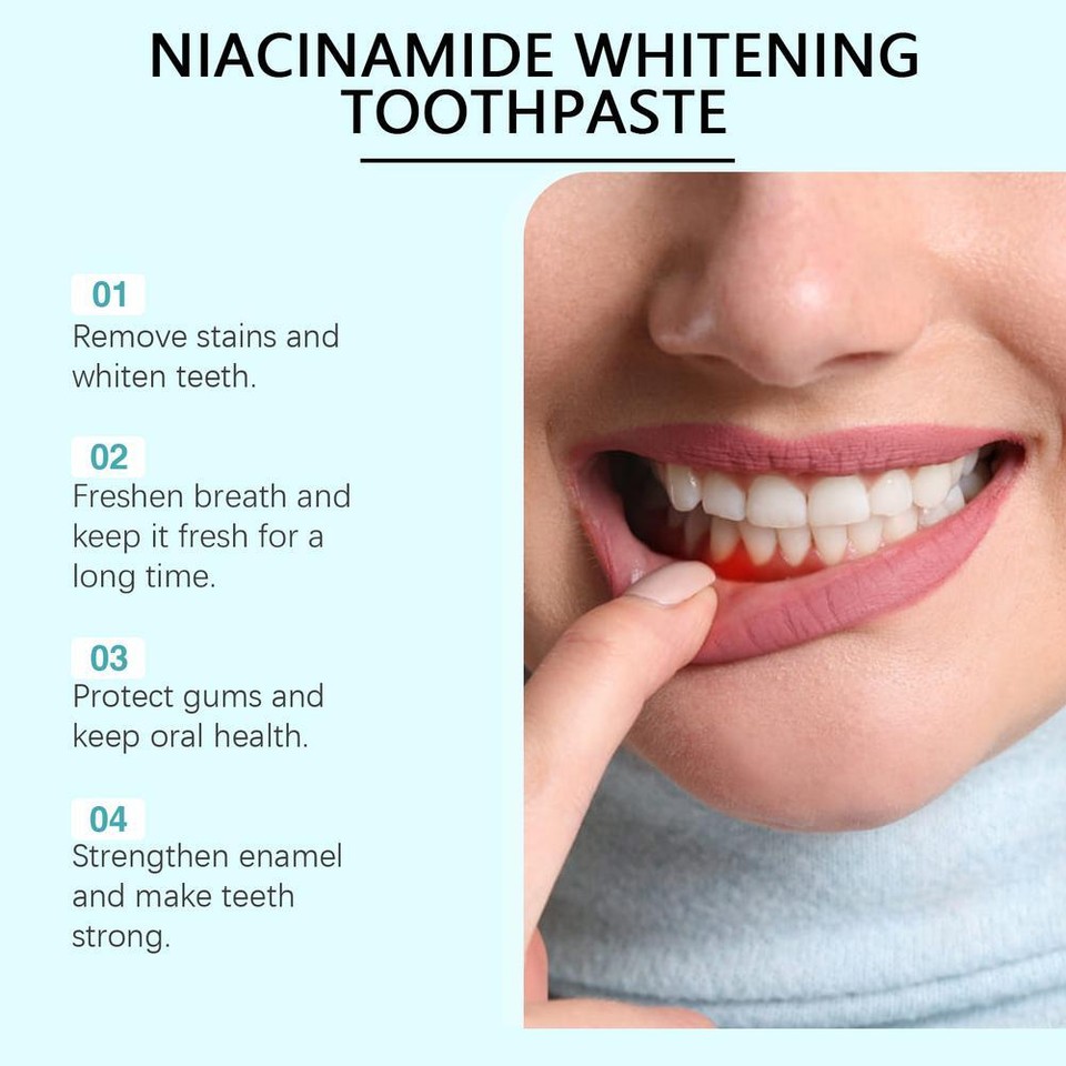 Niacinamide Whitening Toothpaste Natural Niacinamide Toothpastes Teeth ...