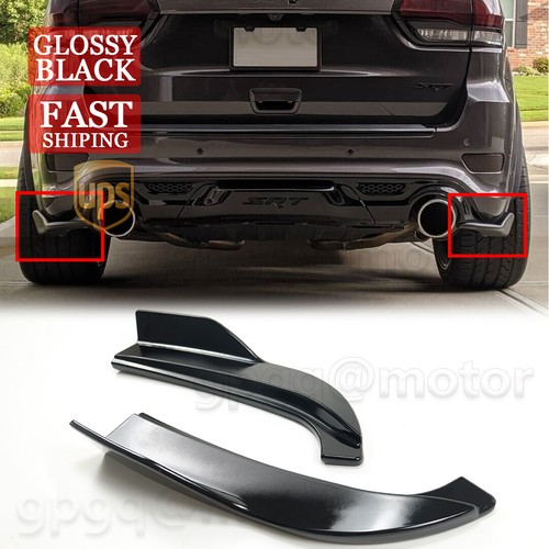 For Jeep Grand Cherokee SRT Gloss Black Rear Bumper Side Corner ...