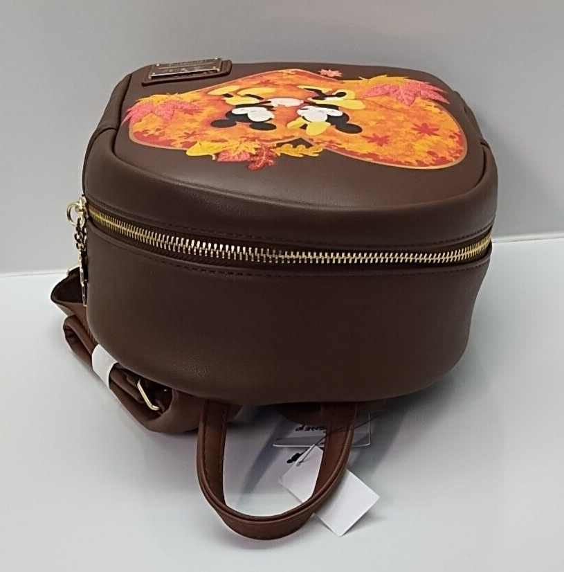 🍁🍂Loungefly Mickey and Minnie Autumn /Fall Heart Mini Backpack New!🍂🍁 ...