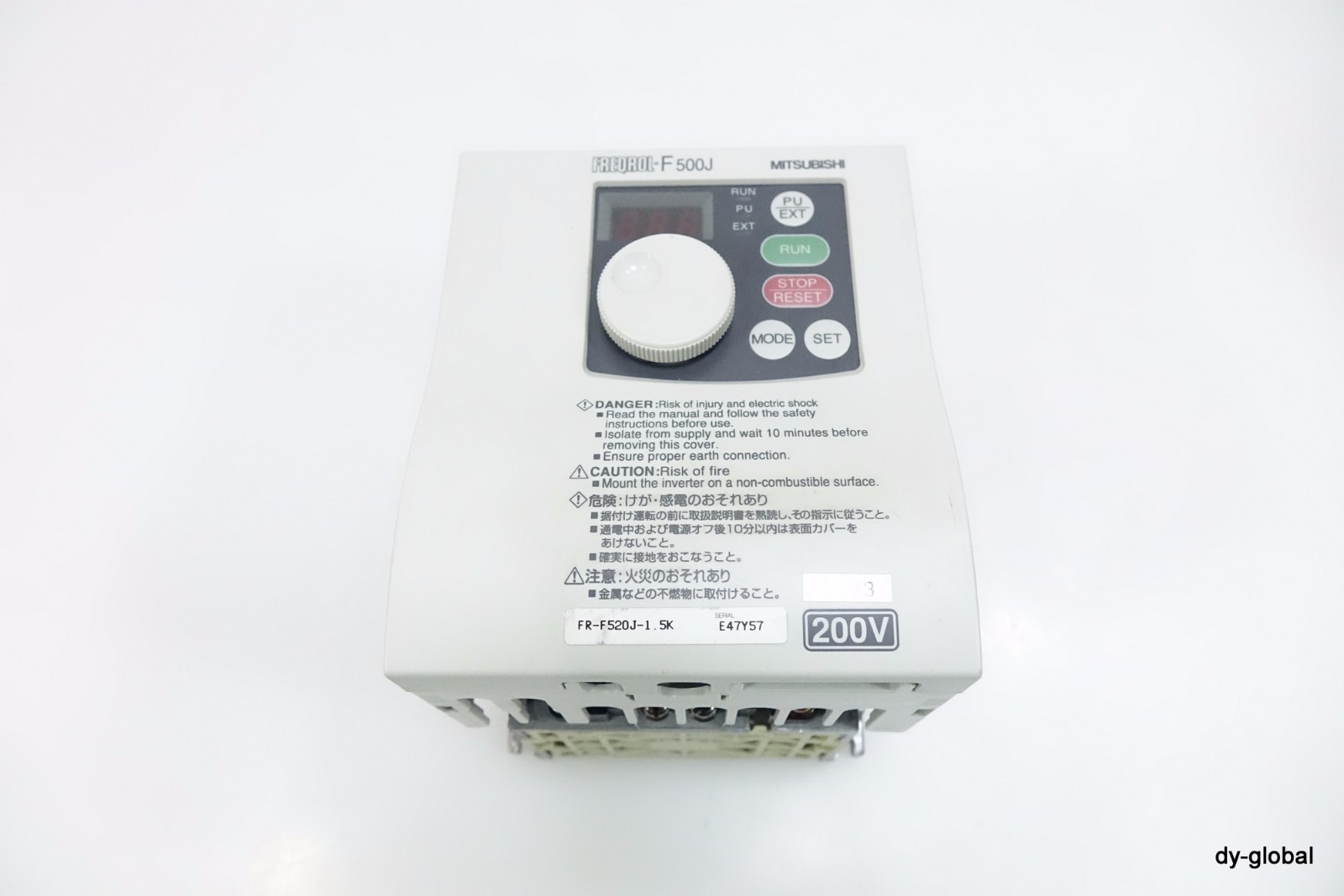 MITSUBISHI Used FREQROL F500J FR-F520J-1.5K 2HP 220V INVERTER DRV-I-517 ...