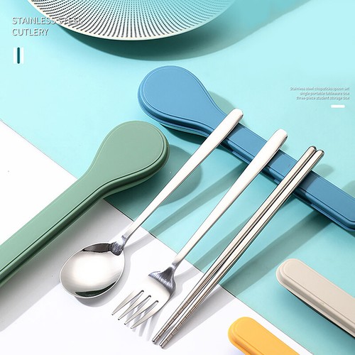 410 Stainless Steel Cutlery Set Storage Case Portable Tableware Set Kitchen | eBay