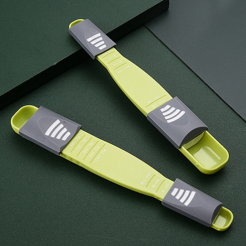 Adjustable Kitchen Scales Measure Cup Double End Eight Stalls Measuring ...