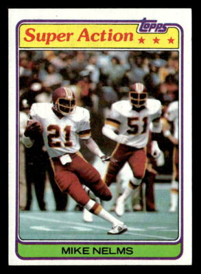 Mike Nelms 1981 Topps Card #252 Washington Redskins | eBay