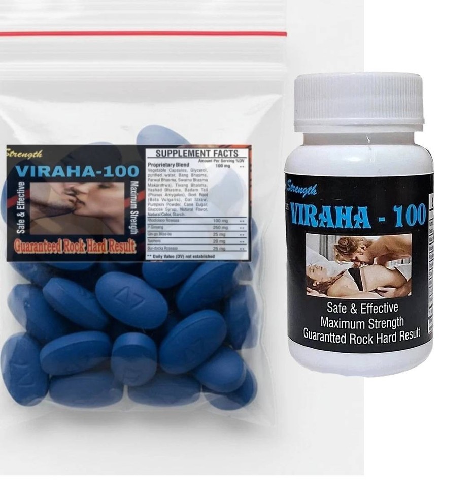 100 pills VIRAHA Blue Male Pillz for Extreme Male Enhancement both Sex ...