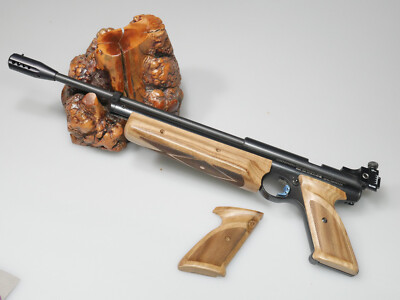 CUSTOM WALNUT FOREARM & GRIPS CHECKERED FITS CROSMAN 1377 C, 1322 P ...