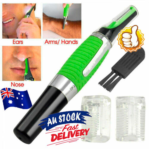 Hair Trimmer Groomer Nose Ear Eyebrows Neck hair Razor with light micro ...