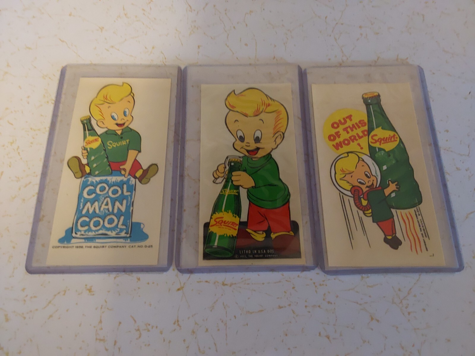 Lot of (3) SQUIRT Soda Pop Machine Decal Stickers Cool Man VINTAGE | eBay