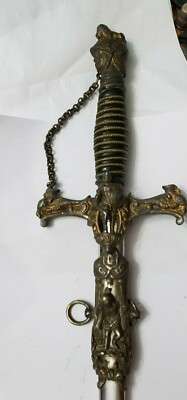 VINTAGE KNIGHTS OF PYTHIAS FCB SWORD & SCABBARD FRATERNAL CEREMONIAL ...